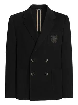 Dolce & Gabbana Portofino Double-breasted Jersey Jacket Suits And Blazers - Black