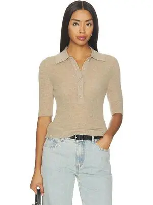 Citizens Of Humanity Amelie Polo Sweater - Tan