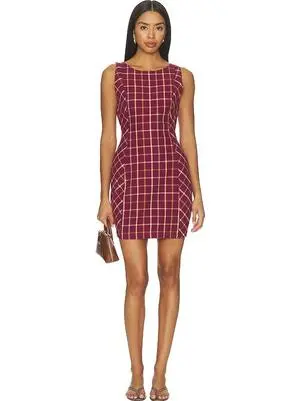 Free People Atlas Plaid Mini Dress In . Also - Brown