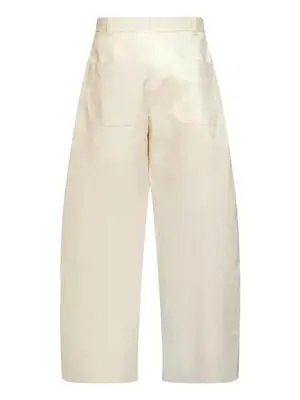Studio Nicholson Sorte Pleated Curved-leg Trousers - Neutrals