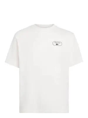 Lacoste Ultra Dry Tennis Heritage Graphic T-shirt - White