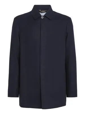 Colombo Wool Car Coat - Navy