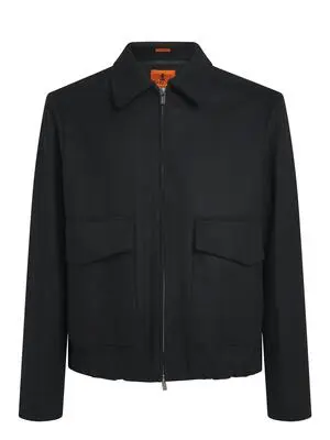 Barena Venezia Wool-blend Tailored Bomber Jacket - Black