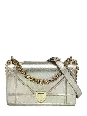 Dior 2017 Small Diorama Cannage Shoulder Bag - Gold