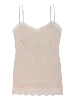 Simone Rocha Lace-trimmed Camisole Top - Neutrals