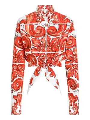 Dolce & Gabbana Majolica-print Silk Shirt - Multicolor