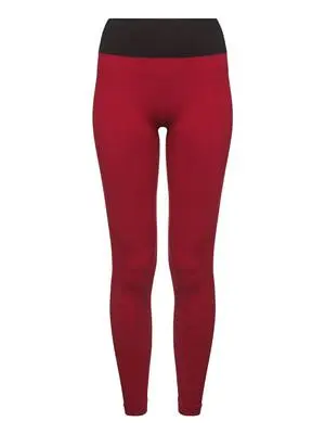 HEART AND SOUL Red / Neutrals / Black Rhubarb/black Brb High-waisted Activewear Leggings - Red/black