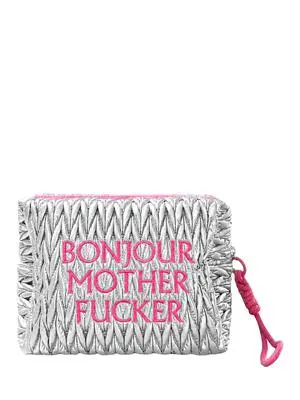 LILLY LOVES Bonjour Mf Cosmetic Bag - Silver