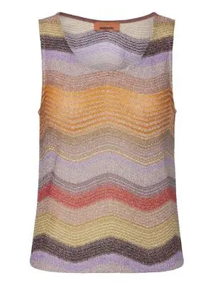 Missoni Wave Lame Knit Top - Multicoloured