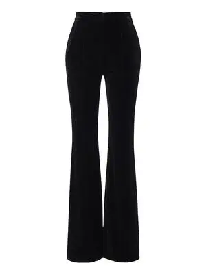Elie Saab Velvet Flared Pants - Black