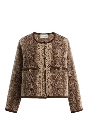 Cara Cara Bristol Snakewool Cardigan - Print