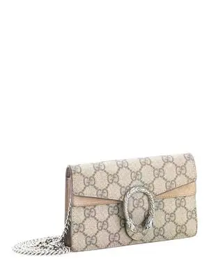 Gucci Dionysus Gg Coated Canvas Super Mini Crossbody Bag - Brown