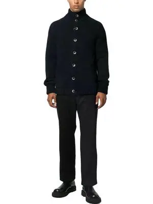 Herno Button-up Wool Cardigan - Blue