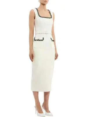 Rebecca Vallance Jacquie Midi Dress - Neutrals