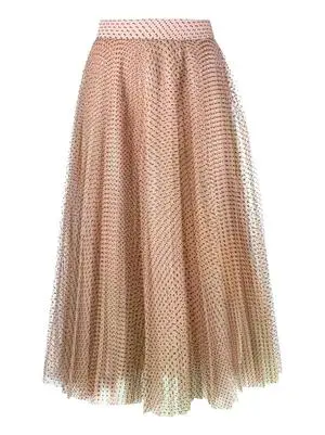 Philosophy Di Lorenzo Serafini Polka-dot Tulle Midi Skirt - Neutrals