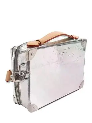 LOUIS VUITTON 2021 Monogram Miroir Soft Trunk Handle Bag Satchel - Silver
