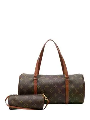LOUIS VUITTON Monogram Papillon 30 Handbag - Brown