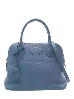 Hermès Clemence Bolide 31 Satchel - Blue