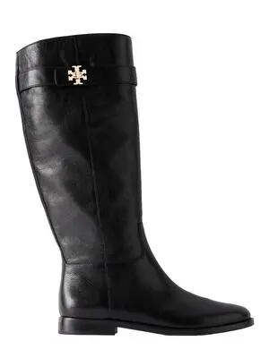 Tory Burch Fellini Leather Knee-high Boots - Black