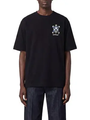 Off-White Jewel Arrow Skate Cotton T-shirt With Rear Logo - Black