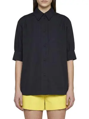 JIL SANDER Cotton Shirt Blue