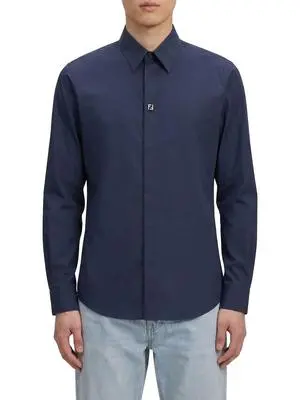Fendi Classic Cotton Poplin Shirt - Blue