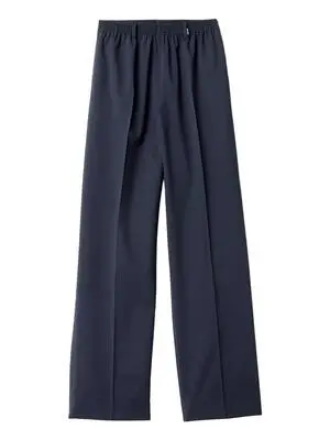 Miu Miu Stretch Wool Trousers - Navy
