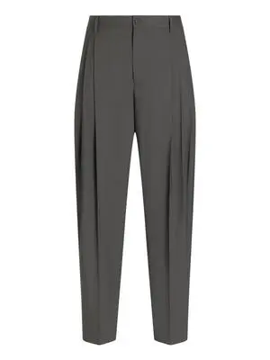 Dolce & Gabbana Tailored Stretch Wool Trousers - Grey