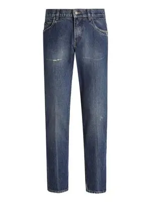 Dolce & Gabbana Regular Cotton Jeans Denim Multi-colored - Multicolor