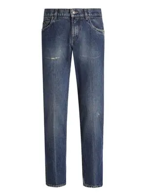 Dolce & Gabbana Regular Cotton Jeans Denim Multi-colored - Multicolor