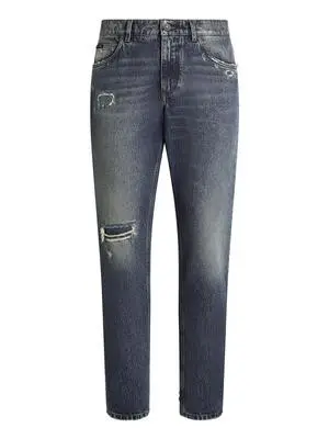 Dolce & Gabbana Regular Cotton Jeans Denim Multi-colored - Multicolor