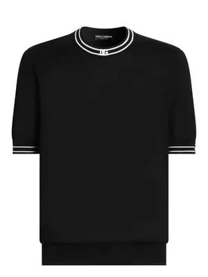 Dolce & Gabbana Silk Pullover Sweaters And Cardigans - Black