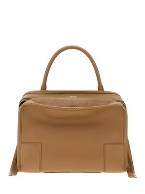 Loewe Loewe Amazona 180 Calfskin Leather Handbag Brown