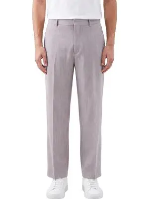 Studio Nicholson Fume Wide-leg Tailored Trousers In Pure Virgin Wool - Cocoa