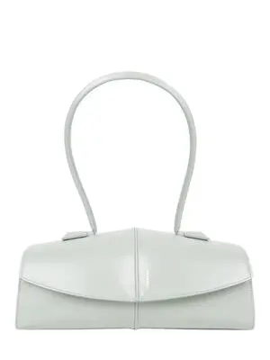 JIL SANDER Jil Sander Calfskin Leather Shoulder Bag Jade