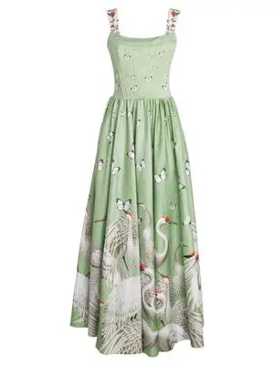Alice + Olivia Butterfly Guinevere Maxi Dress - Green