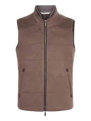 MAURIZIO BALDASSARI Cashmere Arena Gilet - Grey