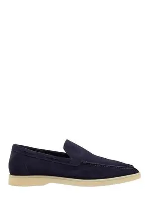 AURELIEN Yacht Suede Loafers - Navy