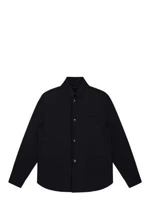 Armani Exchange Regular Fit Blazer Stretch Viscose Blend - Black