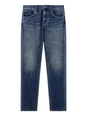 Armani Exchange Comfort Slim Fit 5-pocket Washed Denim - Blue