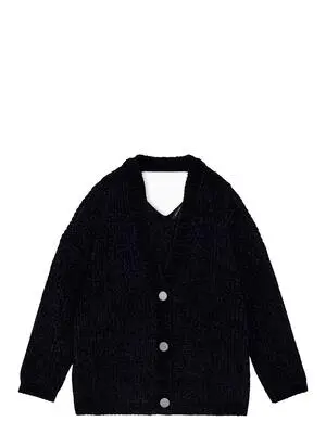 Armani Exchange Textured Knit Cardigan - Black