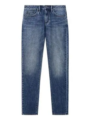 Armani Exchange Slim-fit Comfort Denim Five-pocket Trousers - Blue