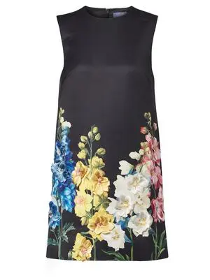 LEO LIN Yvonne Floral-applique Minidress - Multicoloured