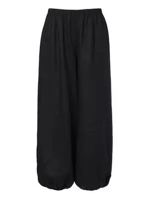 Faithfull The Brand Kortez Linen Balloon Trousers - Black