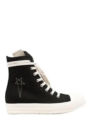 Rick Owens Canvas Sneakers - Black