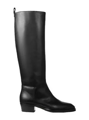 JIMMY CHOO Mave 45 Leather Knee-high Boots - Black