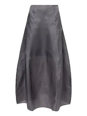 RUOHAN Cocoon Silk Maxi Skirt - Pebble