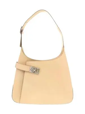 FERRAGAMO Leather Gancini Shoulder Bag - Neutrals