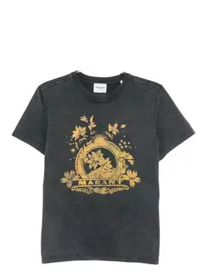 MARANT ETOILE Graphic-print T-shirt - Grey