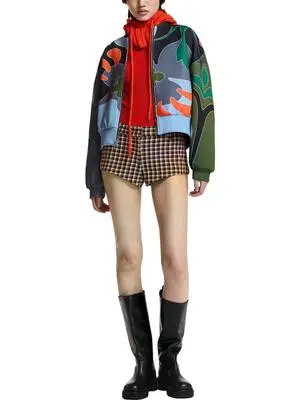 Essentiel Antwerp Kiva Graphic-print Zip Jacket - Blue